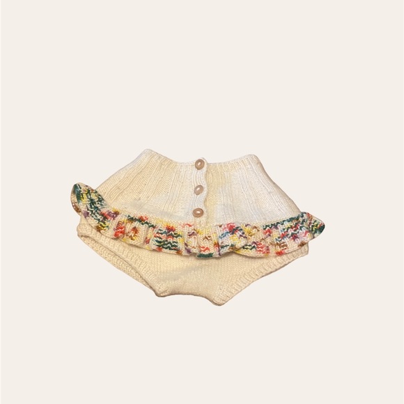 Kalinka | Bottoms | Kalinka Kids Rainbow Ruffle Knit Merino Bloomer ...